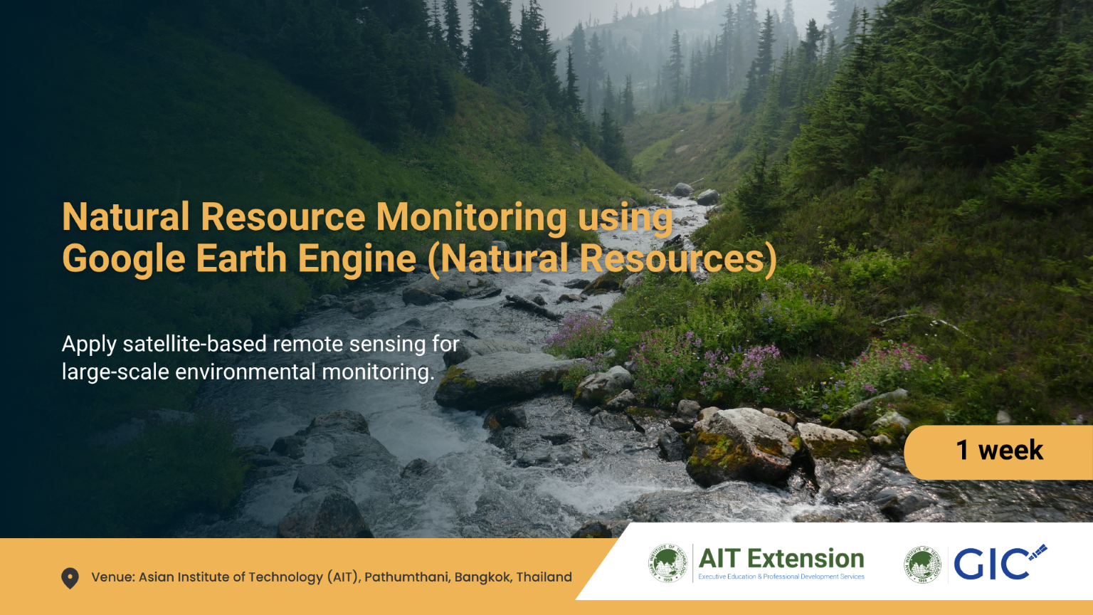 Natural Resource Monitoring using Google Earth Engine | AIT Extension
